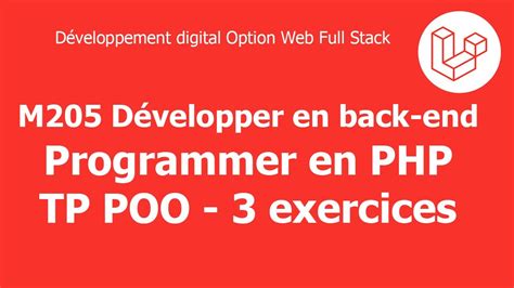 Laravel Darija V3 Programmer En Php Tp Poo En Php Youtube