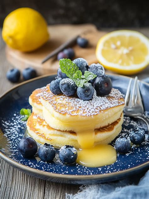Irresistible Japanese Souffle Pancakes With Delicious Lemon Curd