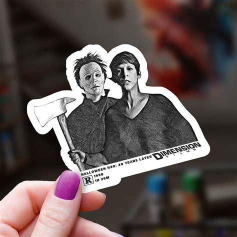 Halloween H20 20 Years Later Horror Movie Sticker Halloween Sticker