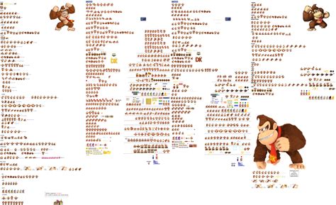 Full Donkey Kong Sprite Sheet Complete By The Screen Ko Plus On