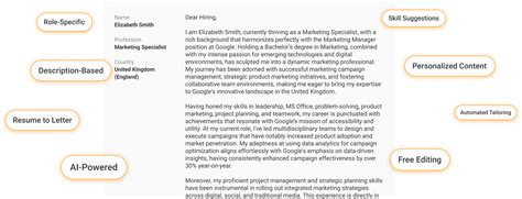 Free Cover Letter Generator Build Your Cover Letter Online