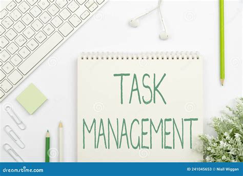 Text Caption Presenting Task Management Concept Meaning The Process Of