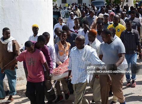 Somali Mps And Relatives Carry The Body Of Slain Somali Lawmaker