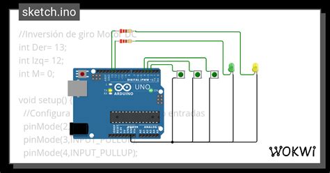 Mando Directo Horario Antihorario Bloqueo Wokwi Esp32 Stm32