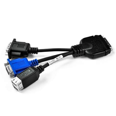 Cisco Cable Kvm Monitor Connector To Db9vga Connection2two Usb Ports 37 1016 01 Shopee