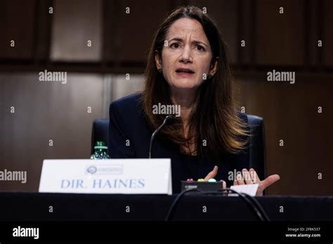 Director Of National Intelligence Avril Haines Speaks During A Senate