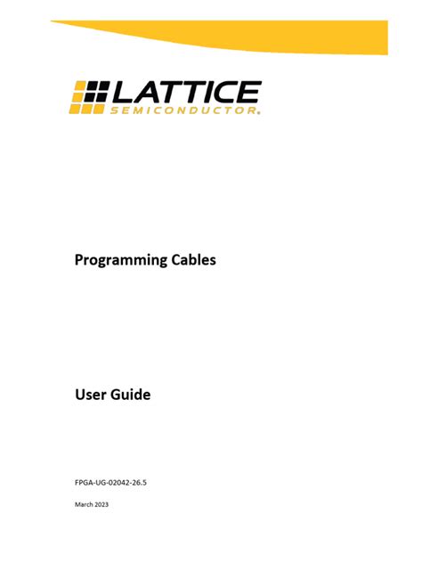 Fpga Ug 02042 26 5 Programming Cables Pdf Usb Information And