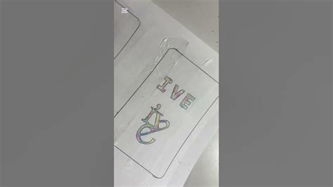 장원영 포카 만들기💗 그림 그림그리기 그림쟁이 종이포카 장원영 아이브 Youtube