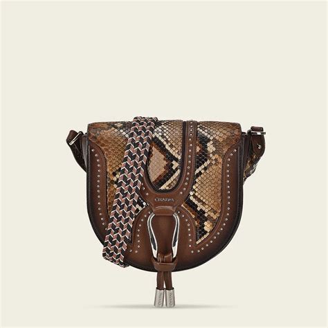 Bod97ph Cuadra Brown Dress Fashion Python Handbag For Women