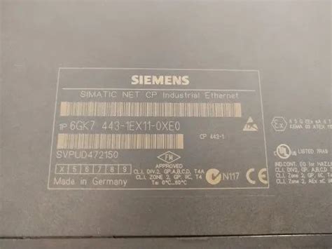 Plastic Siemens Ethernet Communication Interface Module Model Name Number 6gk7443 1ex11 0xe0