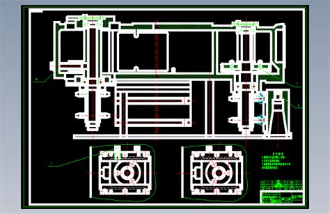 数控卧式镗铣床刀库结构设计【链式刀库 60把刀】【含cad图纸】 Autocad 2000 模型图纸下载 懒石网