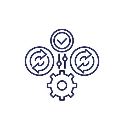Premium Vector Iteration And Iterative Process Line Icon Vector