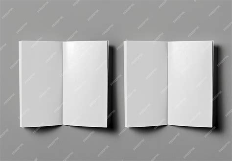 Premium Photo An Open Rectangle Book With White Paper Pages Rests On