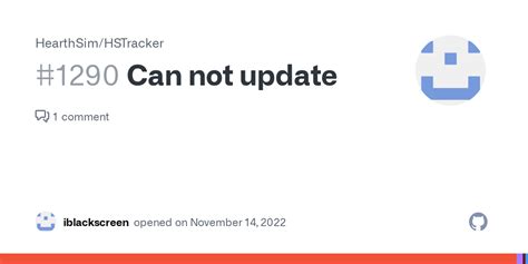 Can Not Update Issue 1290 HearthSim HSTracker GitHub