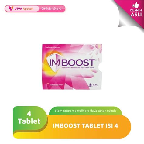 Jual Imboost Untuk Memelihara Daya Tahan Tubuh 4 Tablet Shopee Indonesia