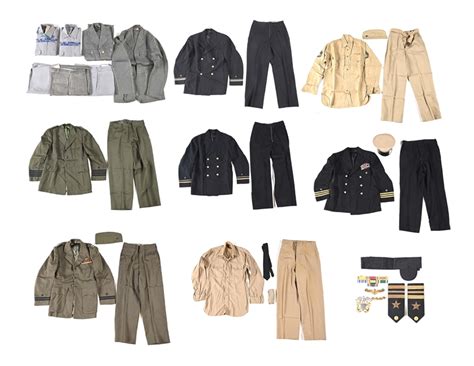 Lot Detail Large Lot Of Us Wwii Us Navy Uniforms