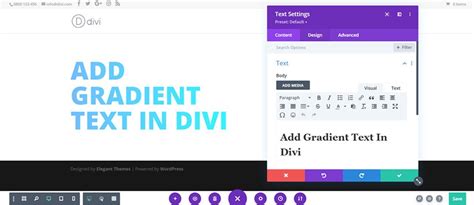 Create Gradient Text Or Anything In Divi 2025