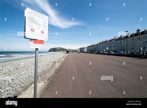 Llandudno Promenade North Wales Basking In The Spring Sunshine With The