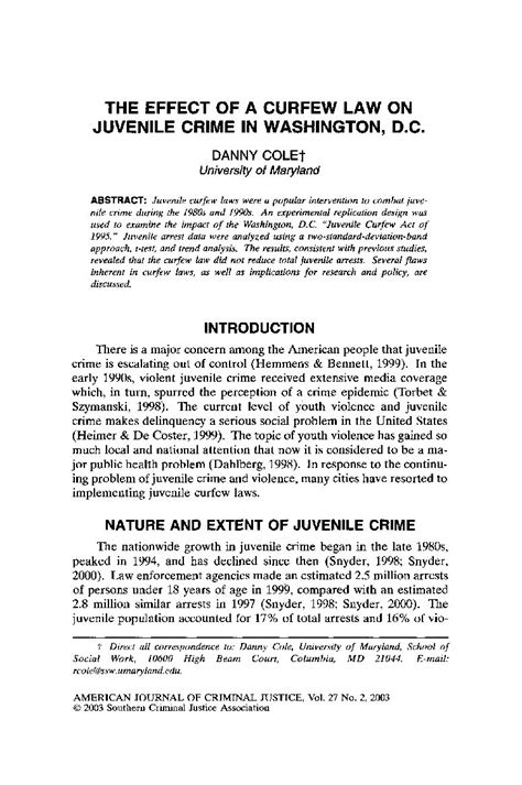 Curfw Laws