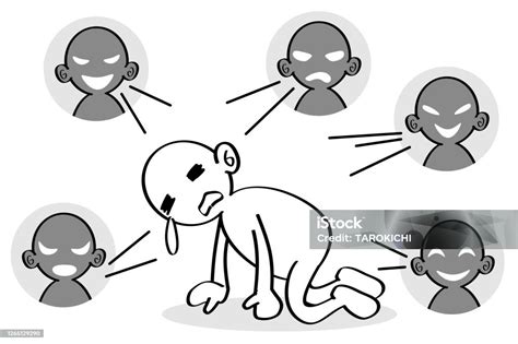 그들은 나에 대해 나쁜 말을 그들은 슬프기 때문에 울고 있습니다 상한 마음 비방 걱정하는에 대한 스톡 벡터 아트 및 기타 이미지 걱정하는 격노한 구두 비방 Istock