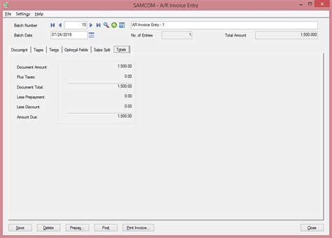 Migrate Invoice Created With Only Sales Tax Amount In Sage To Sage ERP Sage ERP