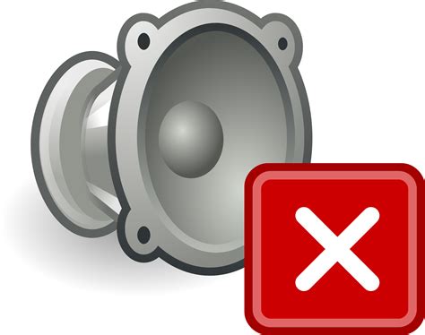 Sign Of The Muted Speaker Clipart Free Image Download