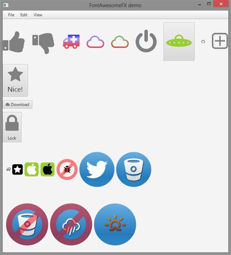Javafx Fontawesomefx Only Rectangles Displayed Stack Overflow