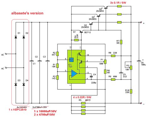 0 30v 0 7a Power Supply Unit With Lm723 And Arduino Volt And Ampermeter Power Supply Design