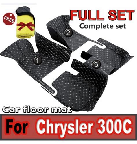 자동차발판 호환 자동차발매트 차 차량용 카 매트 크라이슬러 300 자동차 바닥 매트미끄럼 방지 카펫가죽 러그 티몬