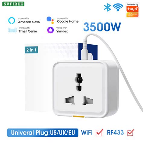 Ổ cắm thông minh Wi Fi chúng tôi loại đa dụng C cắm tuya nguồn màn hình A Phích cắm đa năng