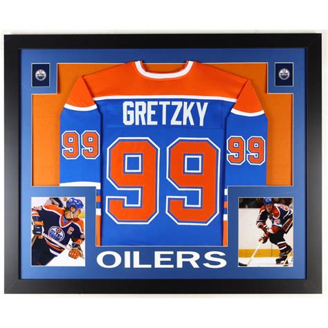 Wayne Gretzky Custom Framed Jersey Display Pristine Auction