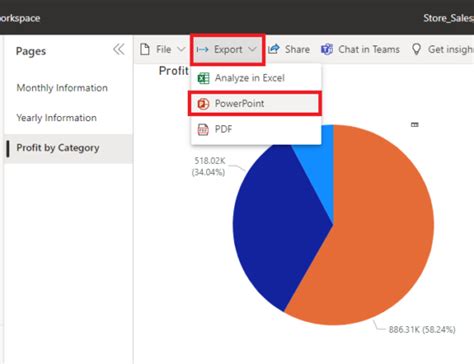 Exporting From Power Bi To Powerpoint 2 Different Methods