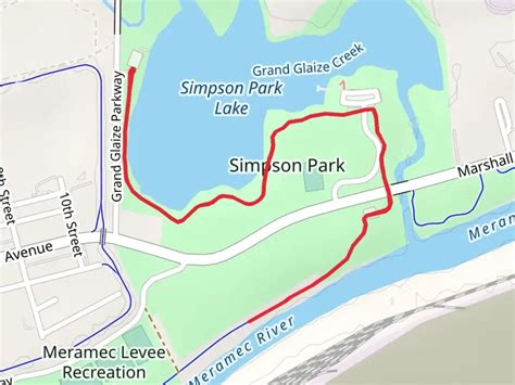 Simpson Park Via Meramec Greenway St Louis County Missouri
