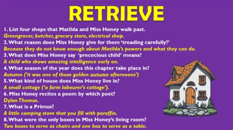 Matilda Chapters 16 And 17 Double Lesson Teaching Resources