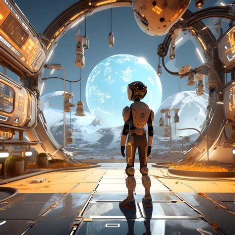 Premium Ai Image Robot In The Metaverse