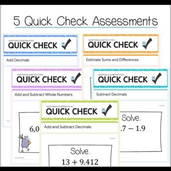 Adding And Subtracting Decimals Distance Learning With Google Forms