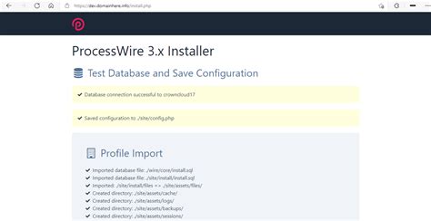 Crowncloud Wiki How To Install Processwire Cms With Lemp Stack On