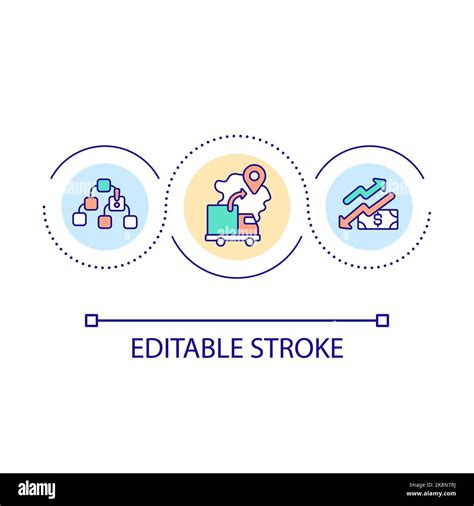 logistical issue loop concept icon stock vector image and art alamy