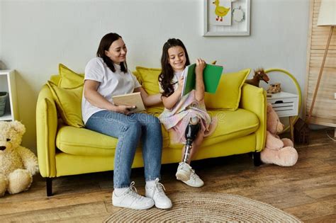 A Brunette Mother And Her Daughter Stock Image Image Of Woman