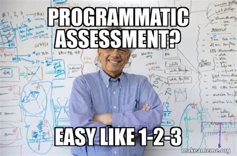 Programmatic Assessment Easy Like 1 2 3 Good Guy Professor Meme Generator