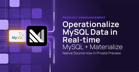 materialize on linkedin native mysql source now in private preview