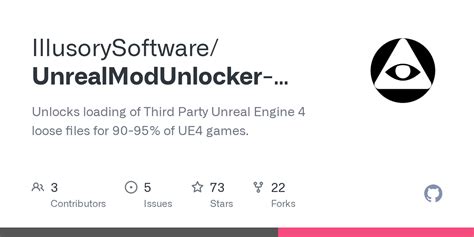 Unrealmodunlocker Public At Master Illusorysoftware Unrealmodunlocker Public Github