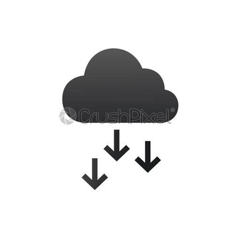 Data Cloud Icon Backup Restore Upload Download Arrow As A Stock Vector 1588151 Crushpixel