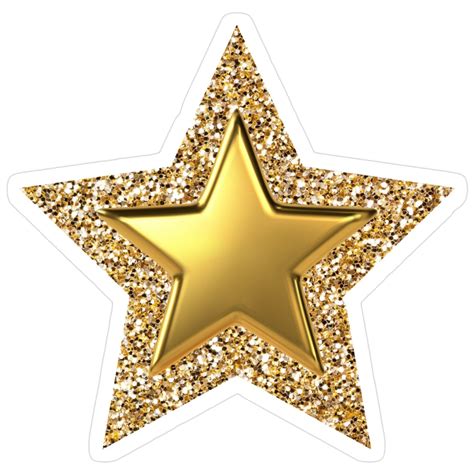 Metal Gold Stars Sticker For Sale By Rbnano Gold Star Stickers