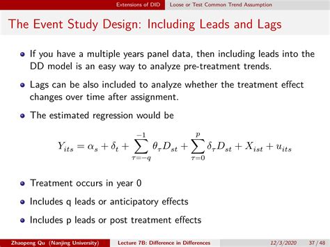 Lecture 7b Difference In Differences Applied Micro Econometricsfall