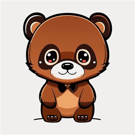 곰 벡터 일러스트 만화 프리미엄 벡터