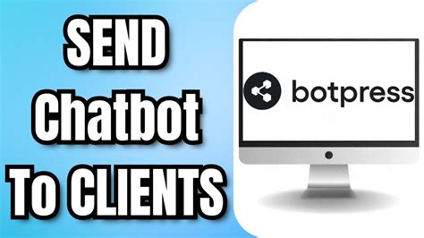 How To Send Chatbot To Clients In Botpress Youtube