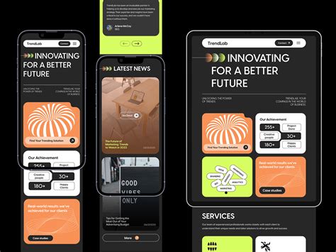Trendlab Landing Ui Design On Behance