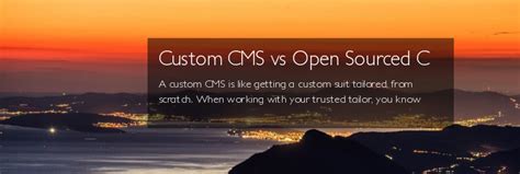 custom cms vs open sourced cms mediar