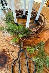 How To Make A Christmas Advent Wreath Simple DIY Our Country Life